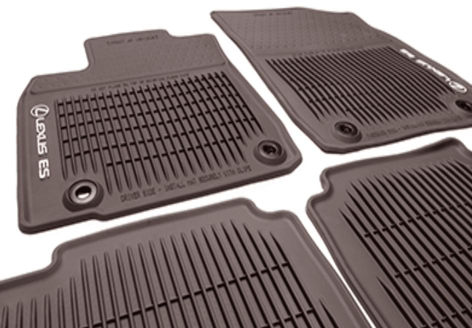 LEXUS OEM FACTORY ALL WEATHER FLOOR MAT SET THIS SET INCLUDES ALL FOUR ...