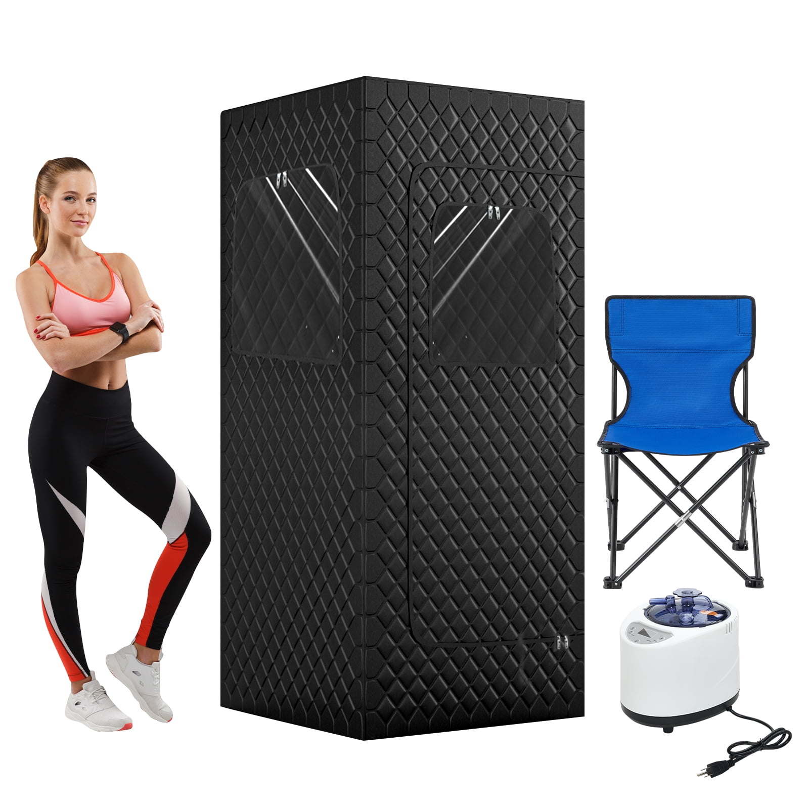 LEZASTAR Personal Portable Steam Sauna, Sauna Box Full Body for Home ...