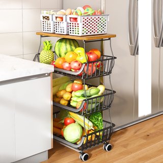 D-GROEE Fruit Storage Basket, Stackable Vegetable Fruit Basket Utility ...