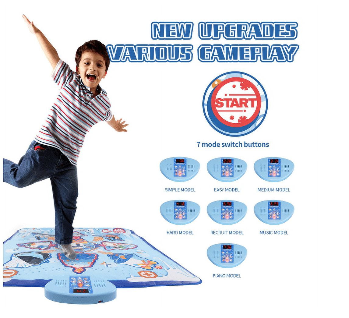 LEZZYRUCK Interactive Dance Mat for Kids 3-6 Years, Non-Slip ...