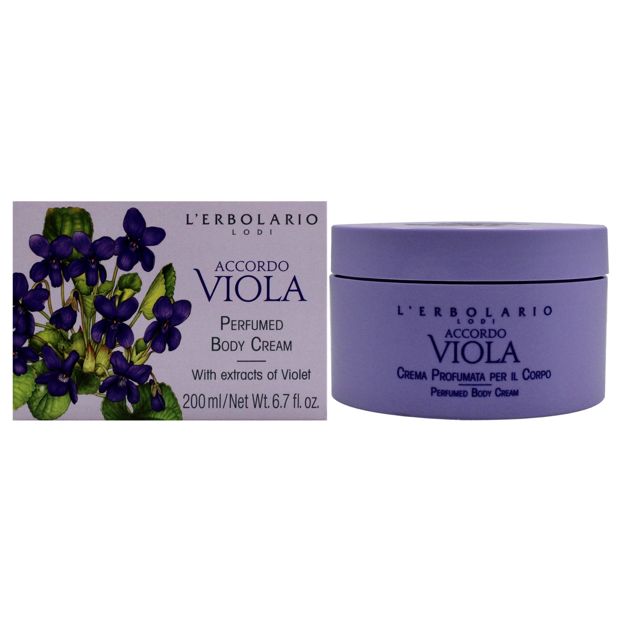 LErbolario Perfumed Body Cream - Accordo Viola , 6.7 oz Body Cream ...
