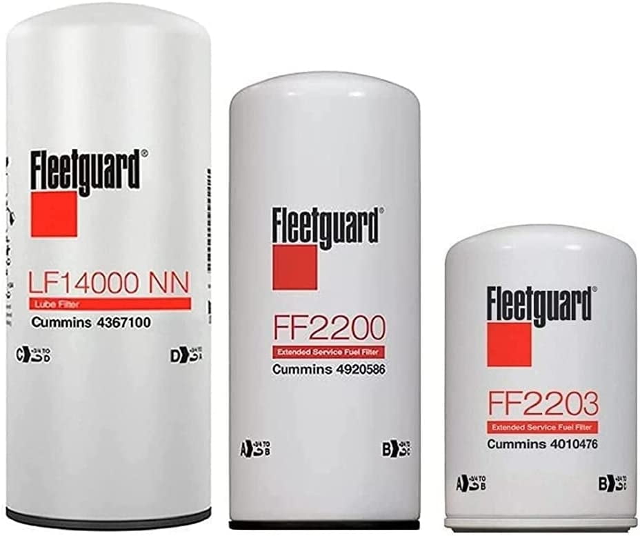 LF14000NN - FF2200 - FF2203 Fleetguard Filter Kit for ISX Cummins Pre ...