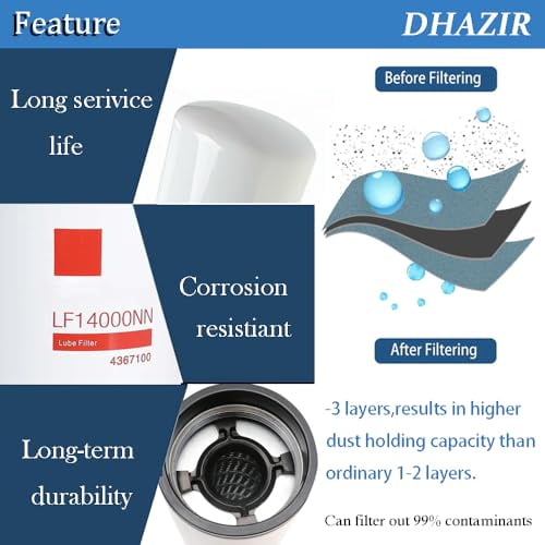 LF14000NN FF5776 Oil Change Kit Fuel Filter Water Separator Filter ...