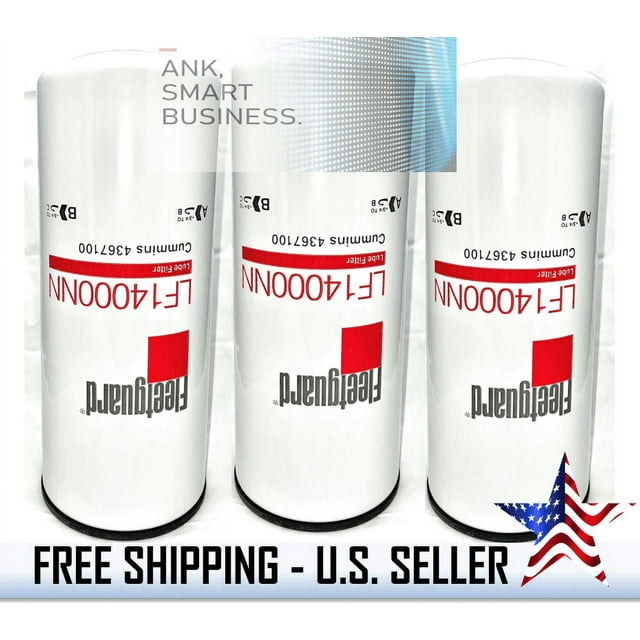 Cummins Fleetguard LF14000NN Oil Filter (4367100) - 3 Pack - Walmart.com
