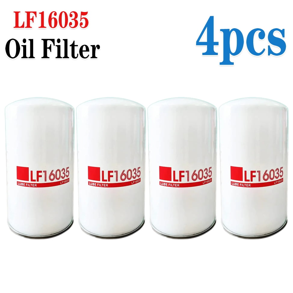 LF16035 Oil Filter For Dodge Ram Cummins 6.7L Engines Diesel Pack of 4 ...