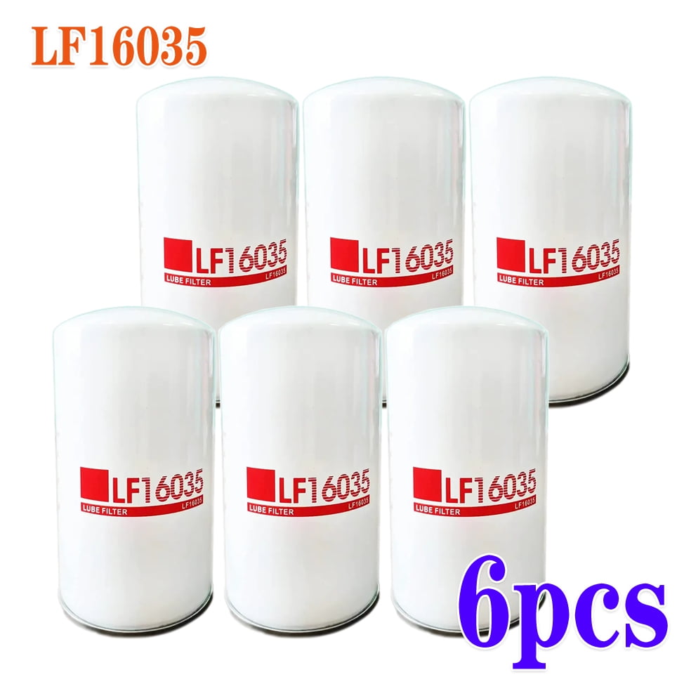 LF16035 Oil Filter For Dodge Ram Cummins 6.7L Engines Diesel Pack of 6 ...