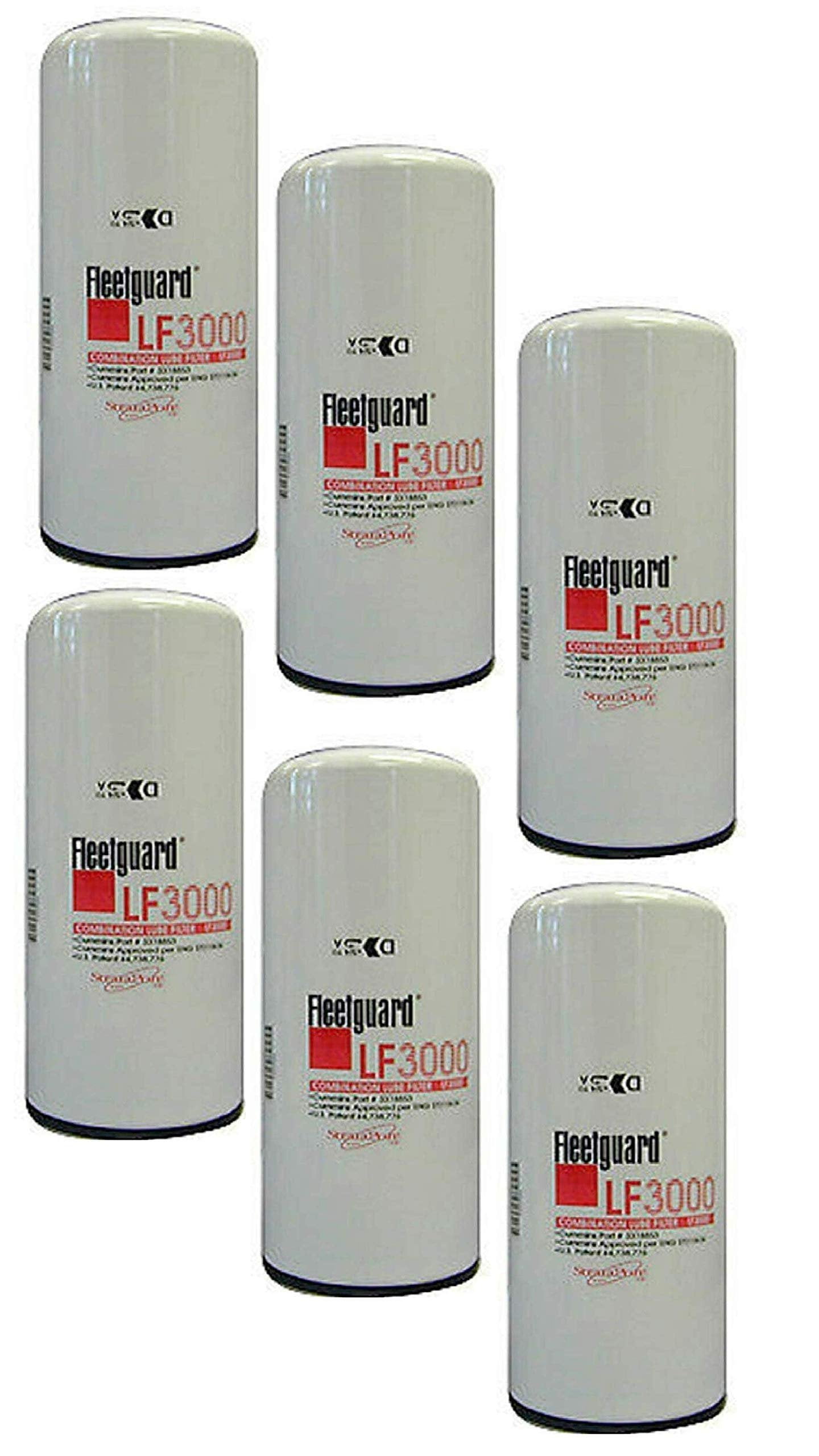 LF3000 Fleetguard Lube Filter Pack of 6 - Walmart.com