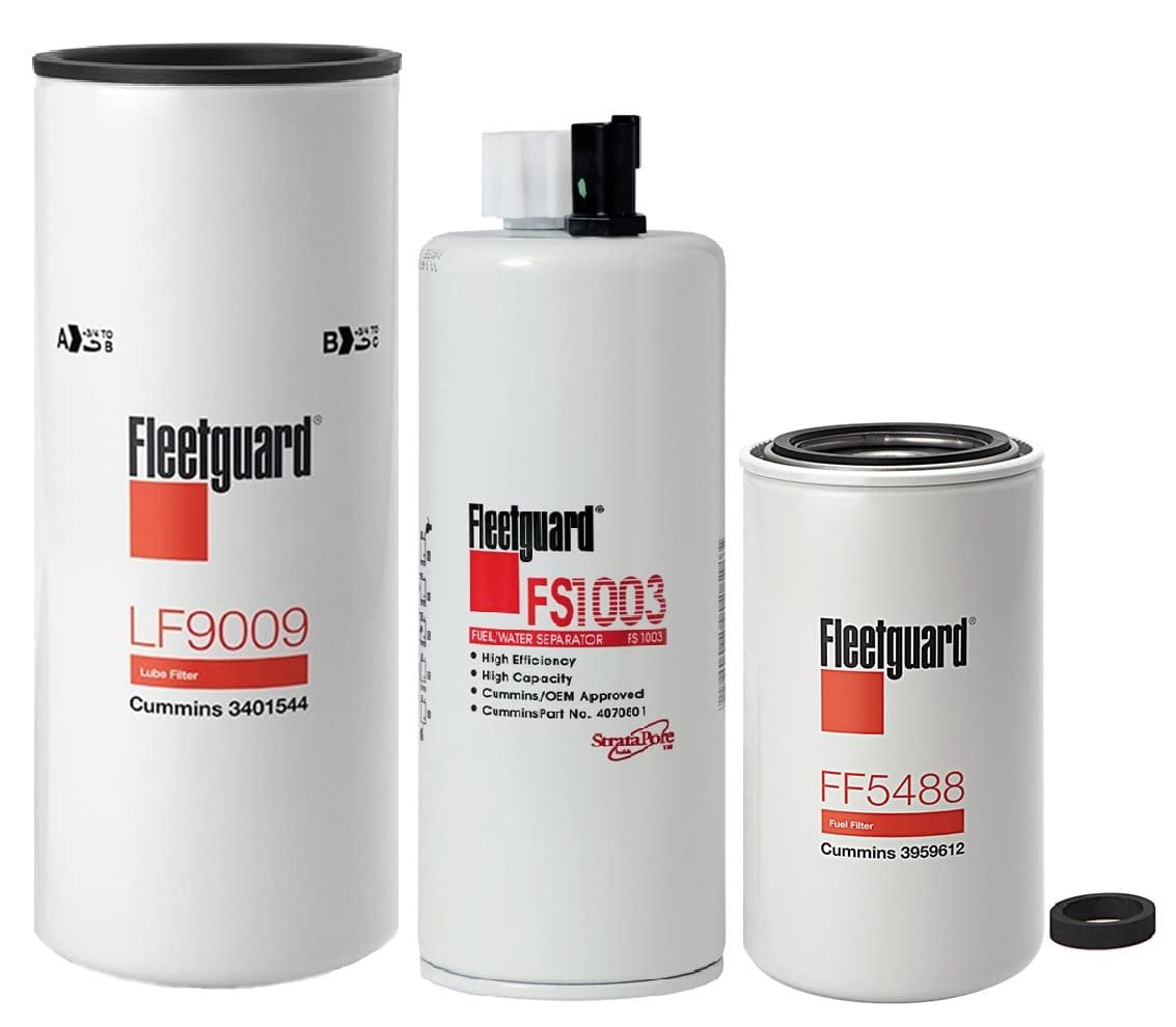 LF9009 - FS1003 - FF5488 Fleetguard Filters Kit For Cummins - Walmart.com