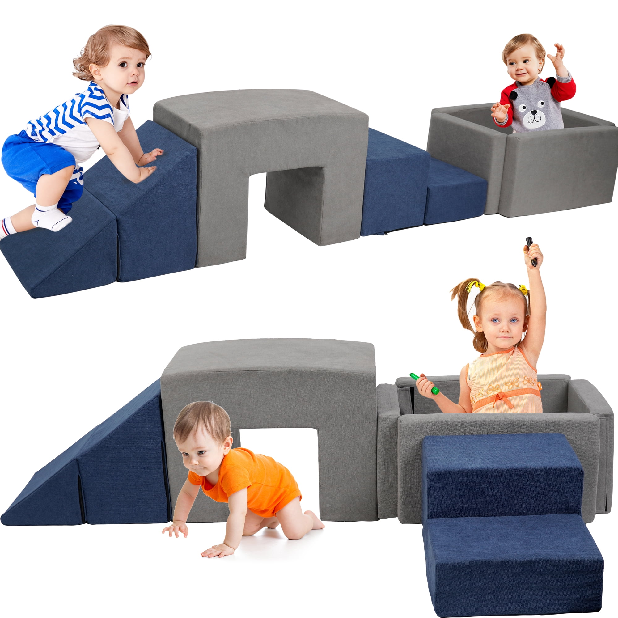 LFCREATOR Cube Playground Climber Chenille High Rebound Sponge 24.4 ...