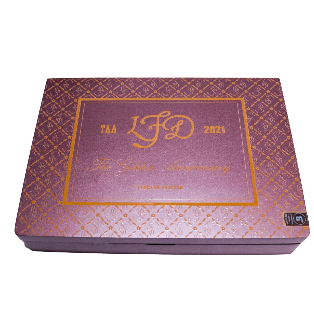 LFD TAA 2021 The Golden Anniversary Empty Wood Cigar Box 10.5" x 7.5" x ...