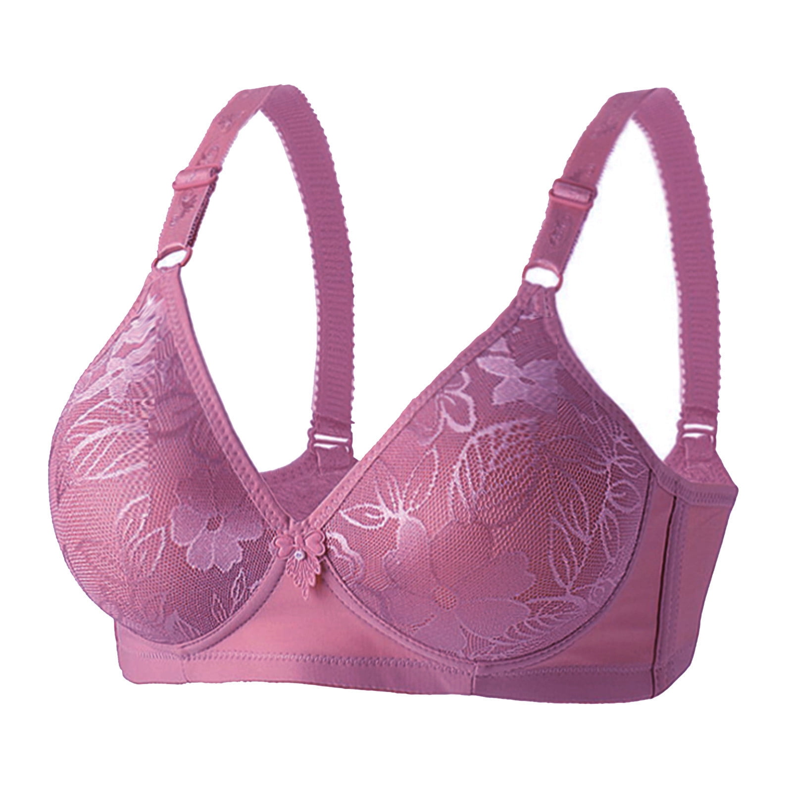 LFEOOST Push Up Bras for Women Wirefree Bra Large Bust Comfortable ...