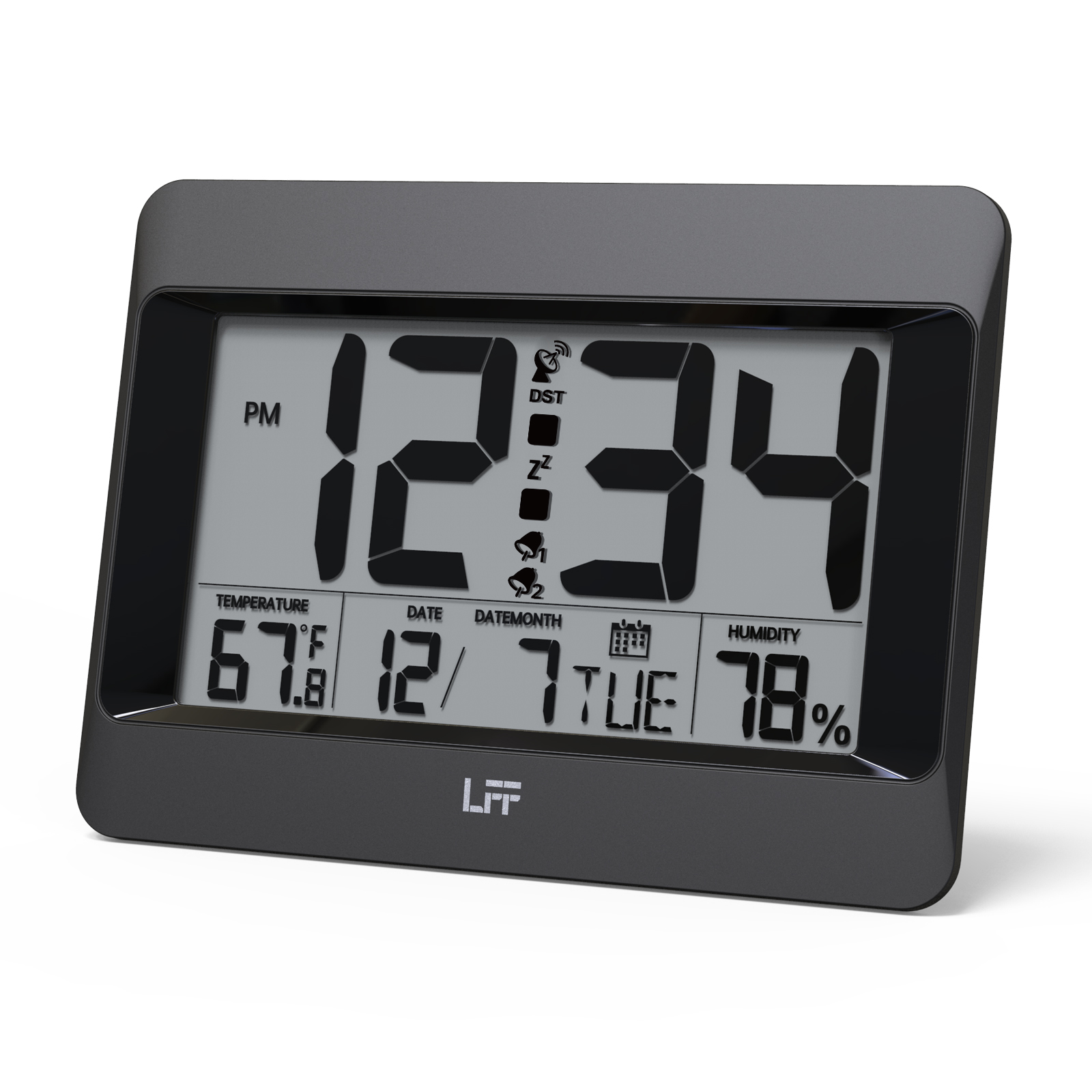 Polaroid Red Desktop Digital Clock with 12/24 Hour Display, Indoor ...