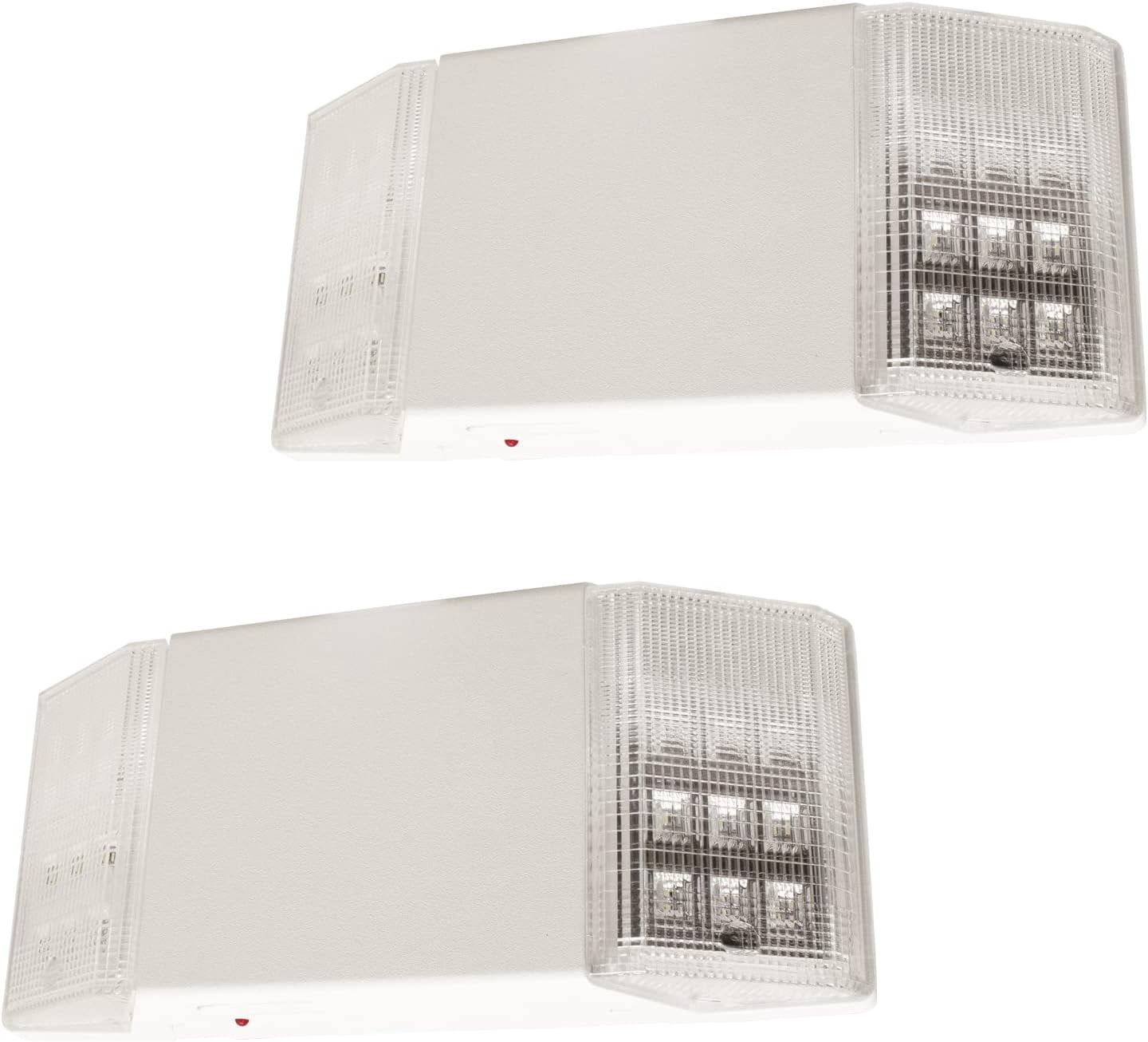 LFI Lights | Emergency Light | White Housing | Two LED Fixed Heads ...