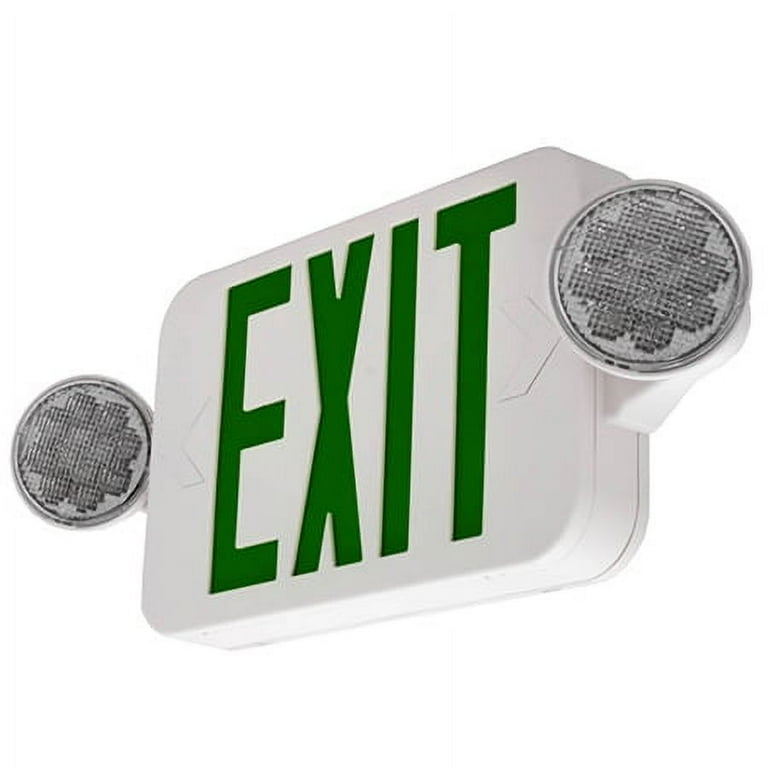 Combo Exit Sign Emergency Lights | Shelly Lighting