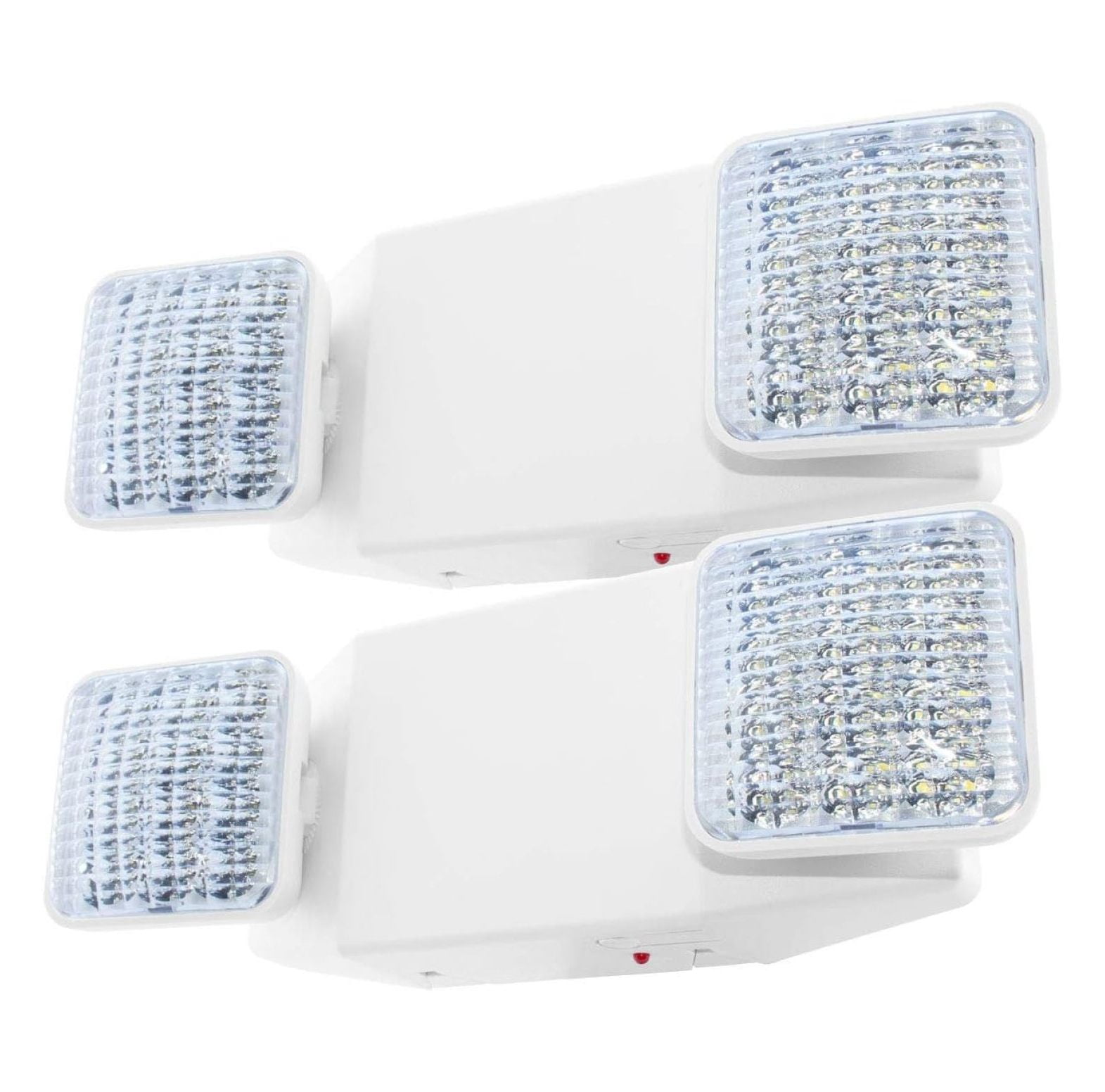 LFI Lights | Self Testing Emergency Light | White Housing | Two LED ...