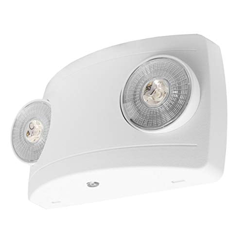 LFI Lights | Super Compact Emergency Light | White Housing | Two LED ...
