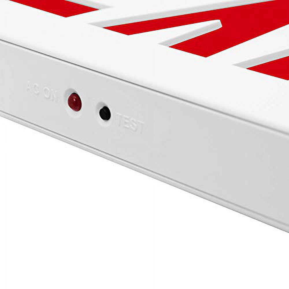 LFI Lights | Thin Combo Red Exit Sign with Emergency Lights | White ...