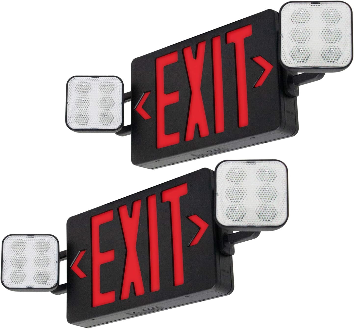 LFI Lights | UL Certified | Hard Wired | LED Exit Light Combo | 180 ...