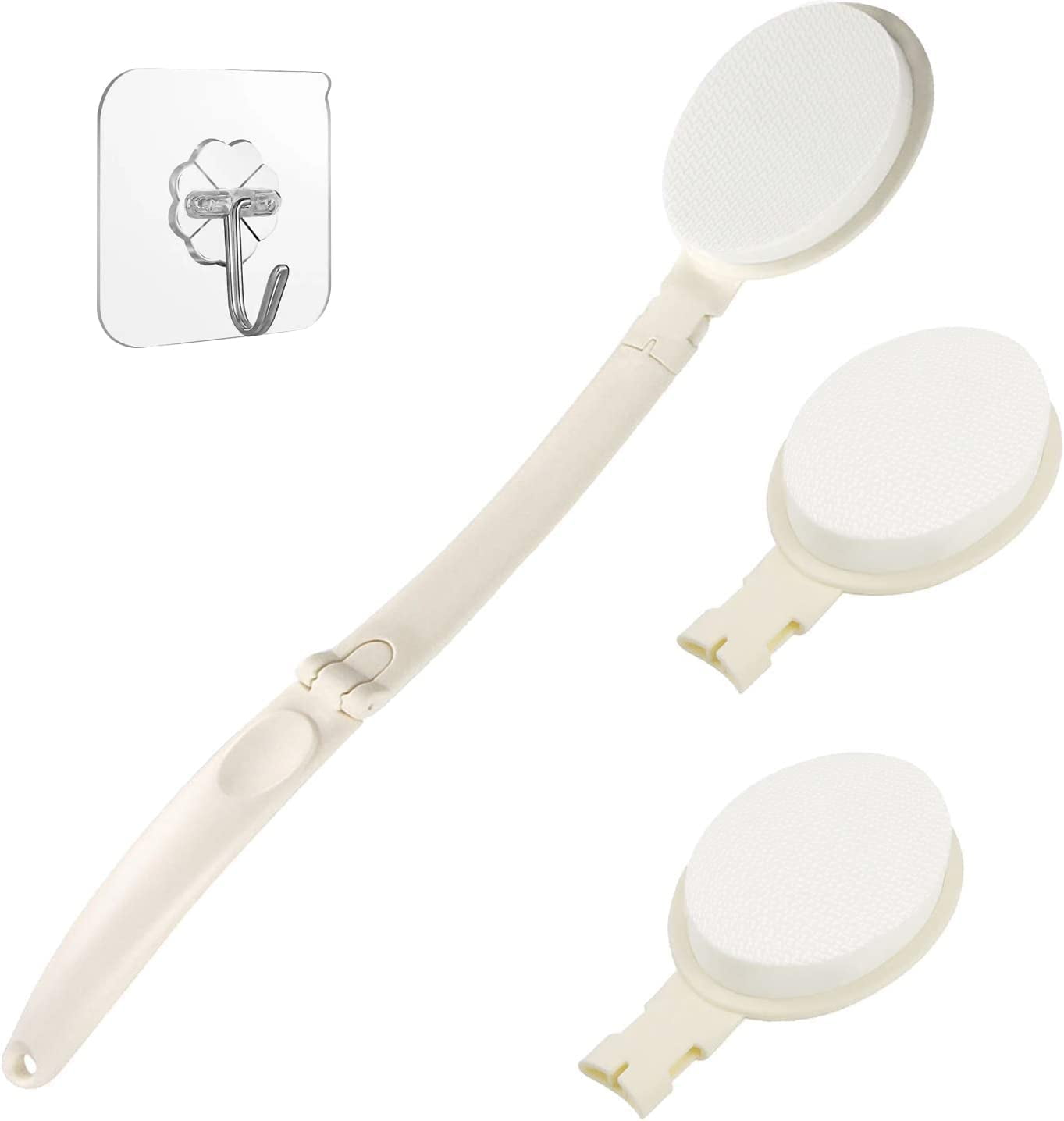 LFJ Lotion Applicator with TGF4 Long Curved Handle for Back,Legs,Feet ...