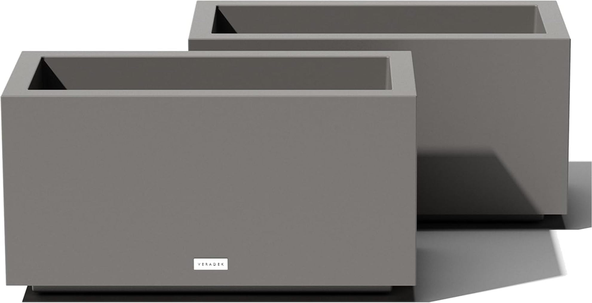 LFLF Block Series Long Box Planter - Large Rectangular Planter for ...