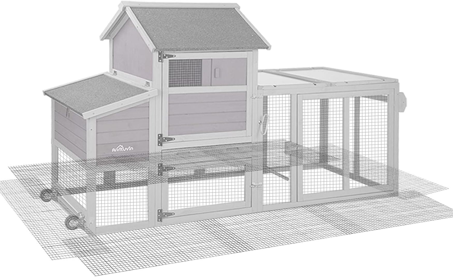 LFLF Chicken Coop Chicken Wire Netting Barrier Poultry Fence Keep Your ...