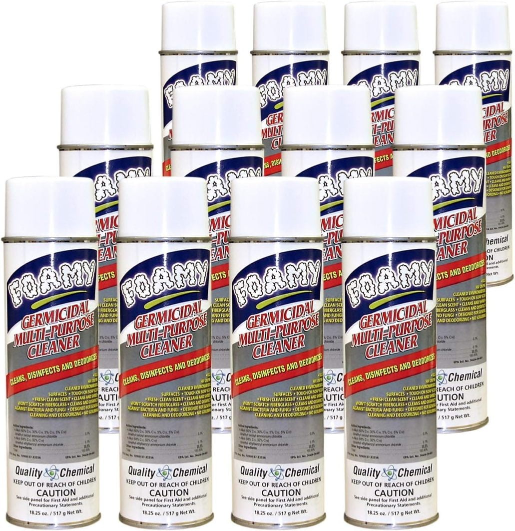 LFLF FOAMY Germicidal Multi-Purpose Disinfectant Foaming Spray Cleaner ...
