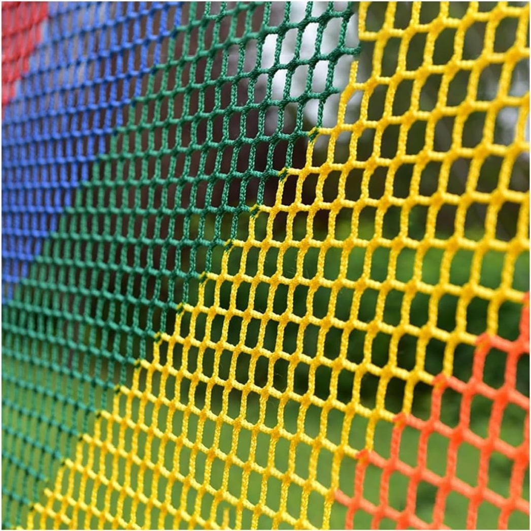 LFLF Playground Rope Netting, Rainbow Color Climbing Decoration Mesh ...