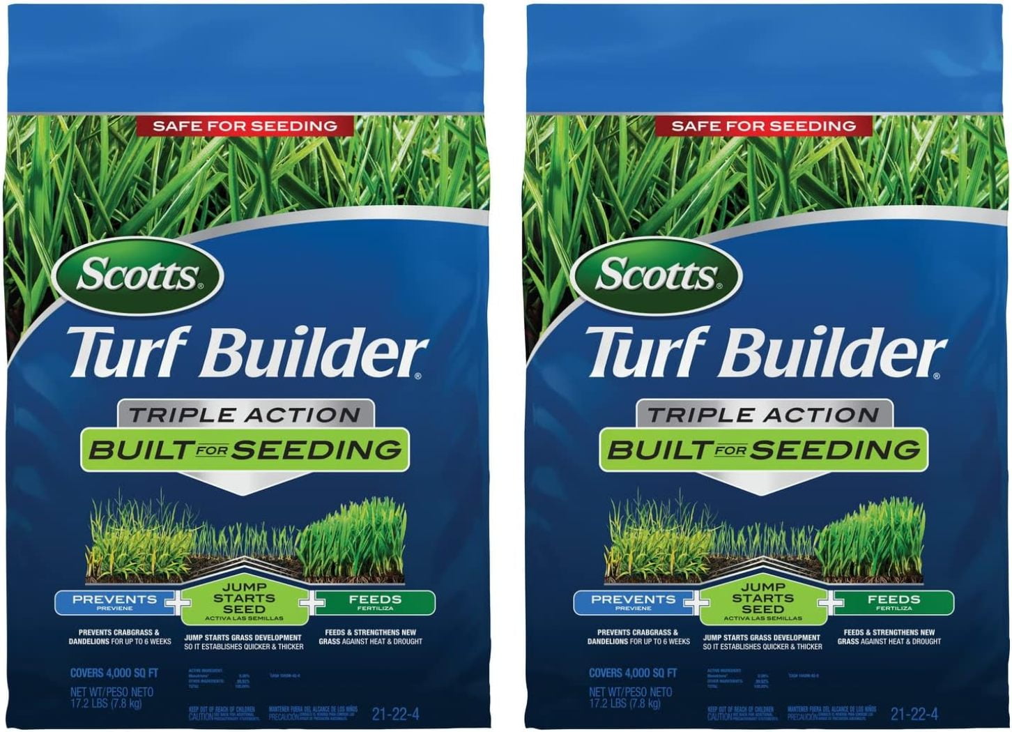 LFLF Turf Builder Triple Action Built for Seeding - Weed Preventer Plus ...