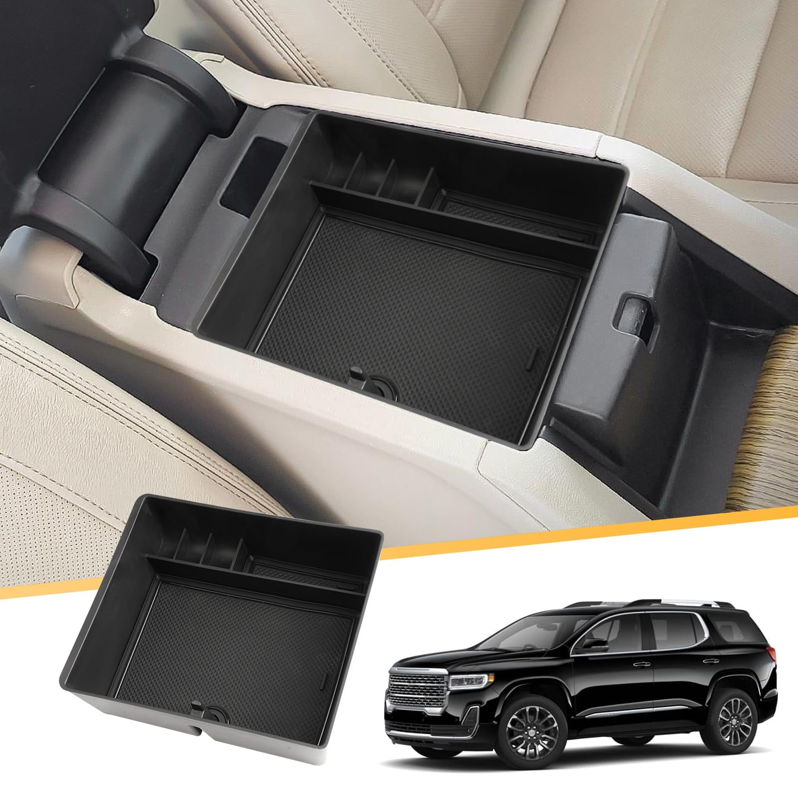LFOTPP for GMC Acadia Center Console Organizer for 2017-2021 2022 2023 GMC Acadia [SL/SLE/SLT ...