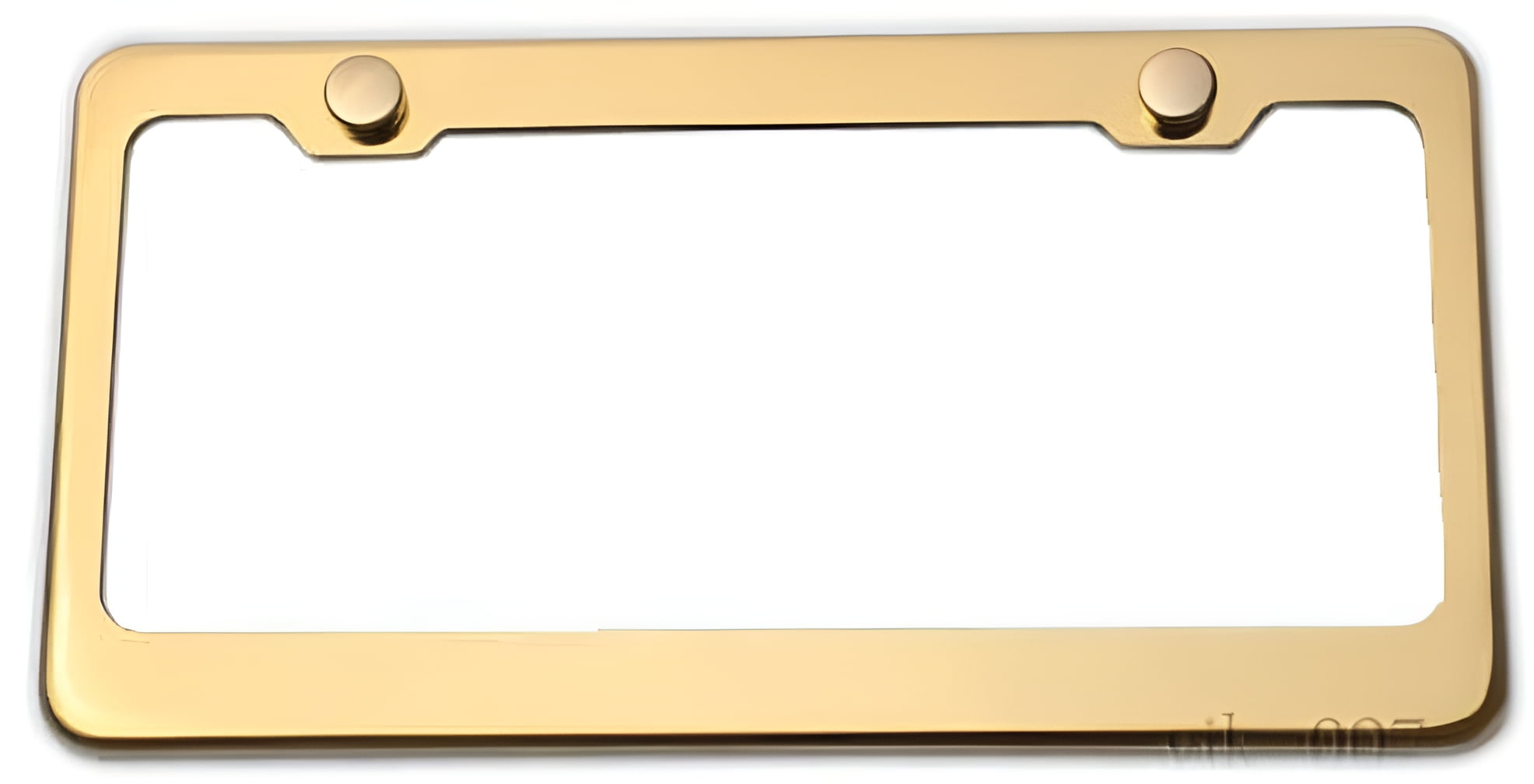 LFPartS Stainless Steel License Plate Frame (Gold) - Walmart.com
