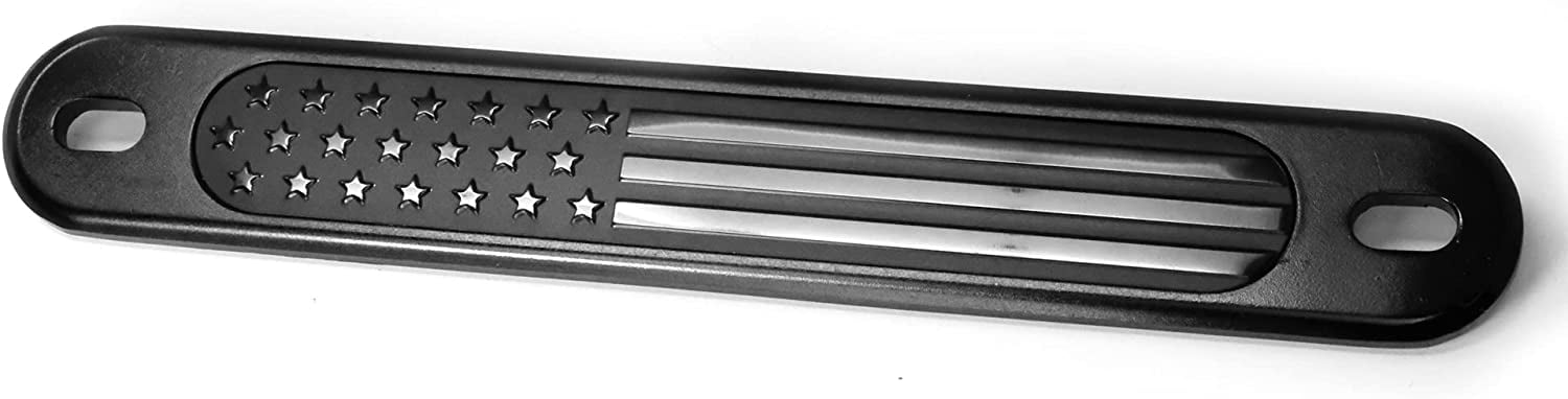LFPartS USA Black Metal Flag Badge for License Plate - Walmart Business ...