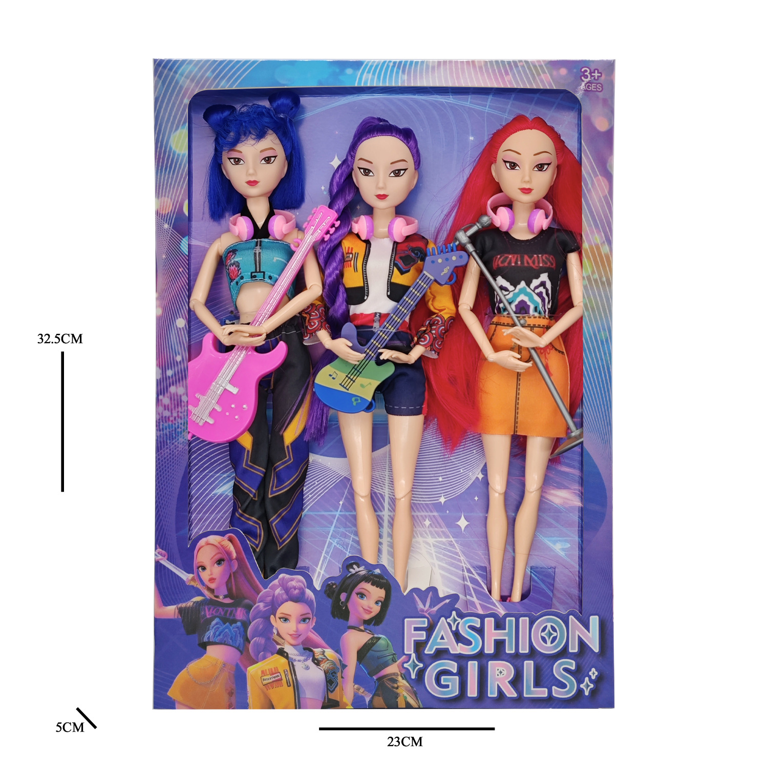 LFY Toys 3 PCS KPop Animation Huntrixs Toys Gifts Box Cool K+POP Squad ...