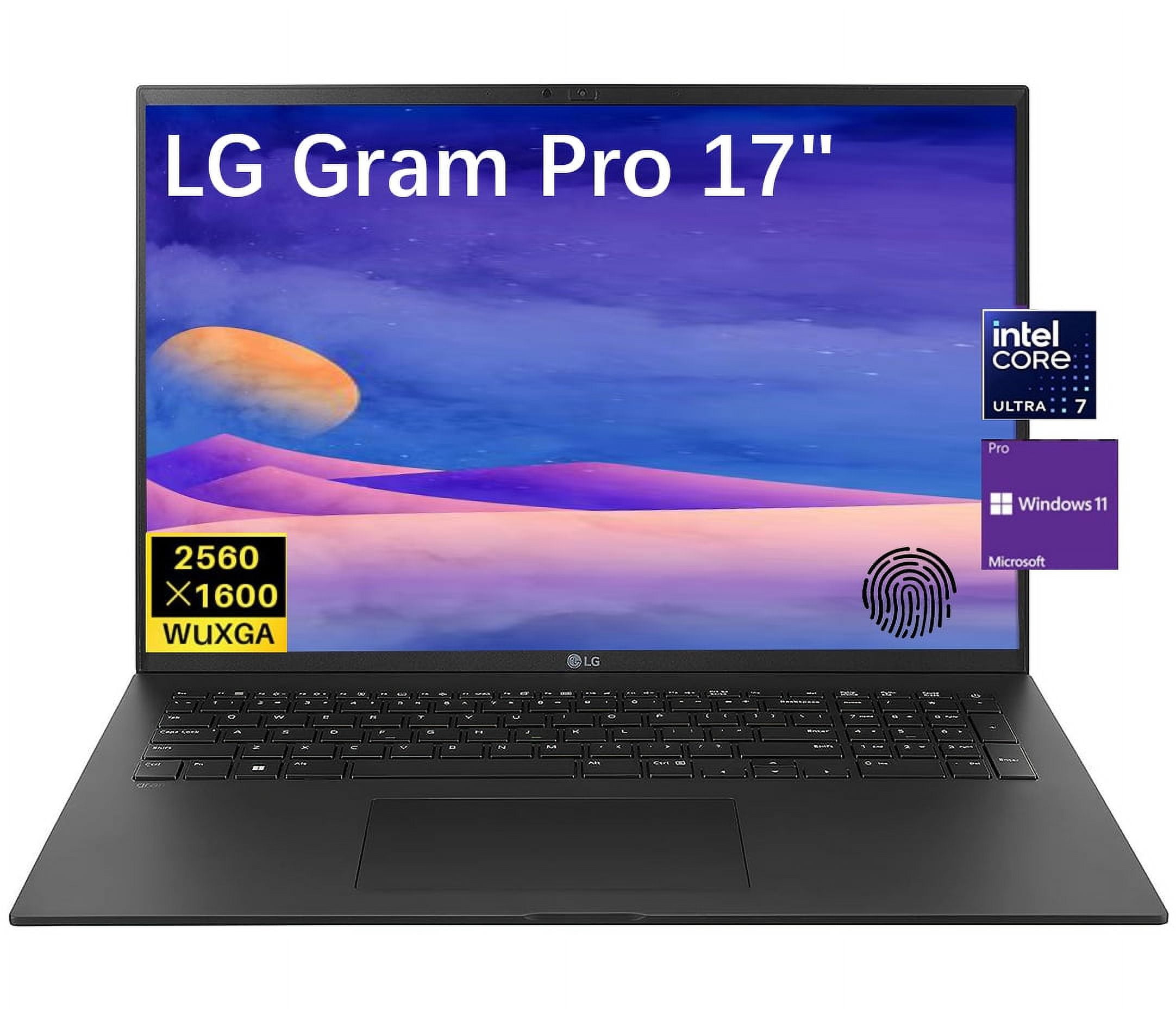 LG 17" Gram Pro Lightweight Laptop,WQXGA 2560x1600 Display,Intel Evo ...