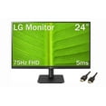 LG 24" FHD (1920 x 1080) IPS Monitor, 75Hz, 5ms, AMD FreeSync Premium ...