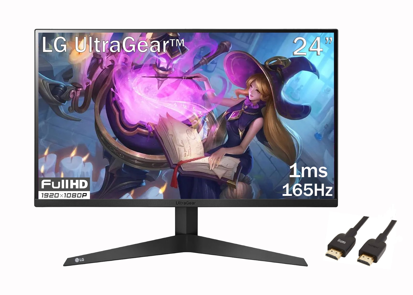 LG 24GQ40W-B 24" 1080p Full HD Computer Monitor, Black - Walmart.com