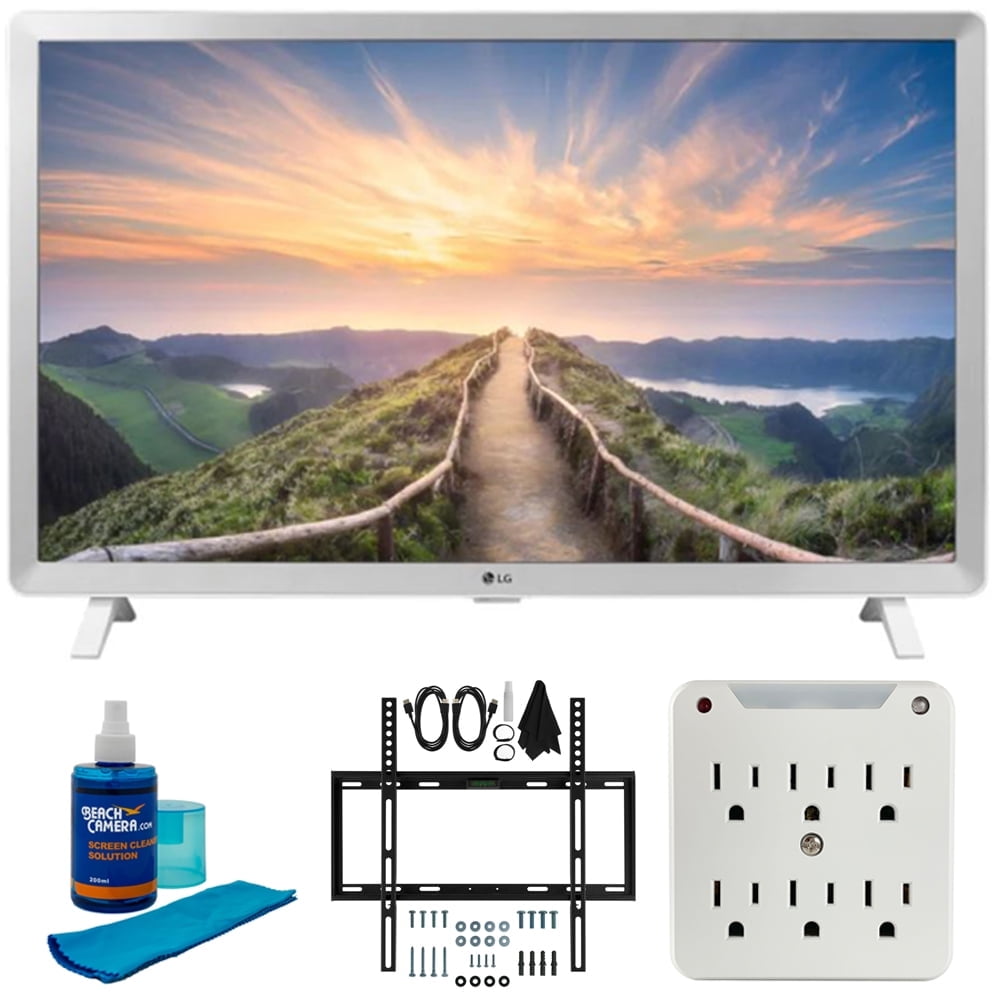 LG 24LM520S-WU 24" Class HD Smart TV,23.6" Slim Flat Wall Mount Kit ...