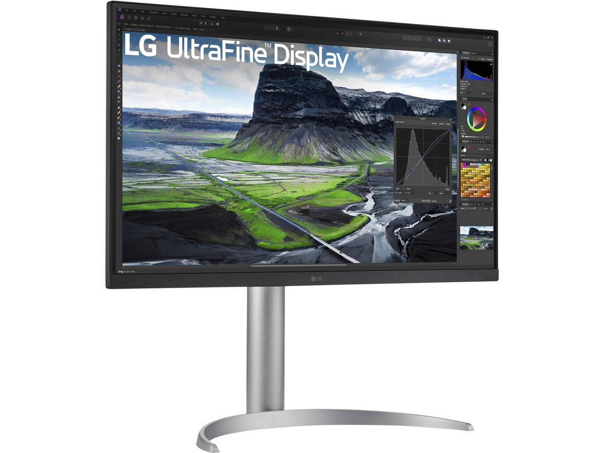 LG 27BQ85U-W 27" Class 4K UHD LCD Monitor, 16:9, Textured White ...