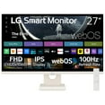 LG 27" FHD IPS Smart Monitor with webOS 100Hz, White, 27U55WSA-W ...