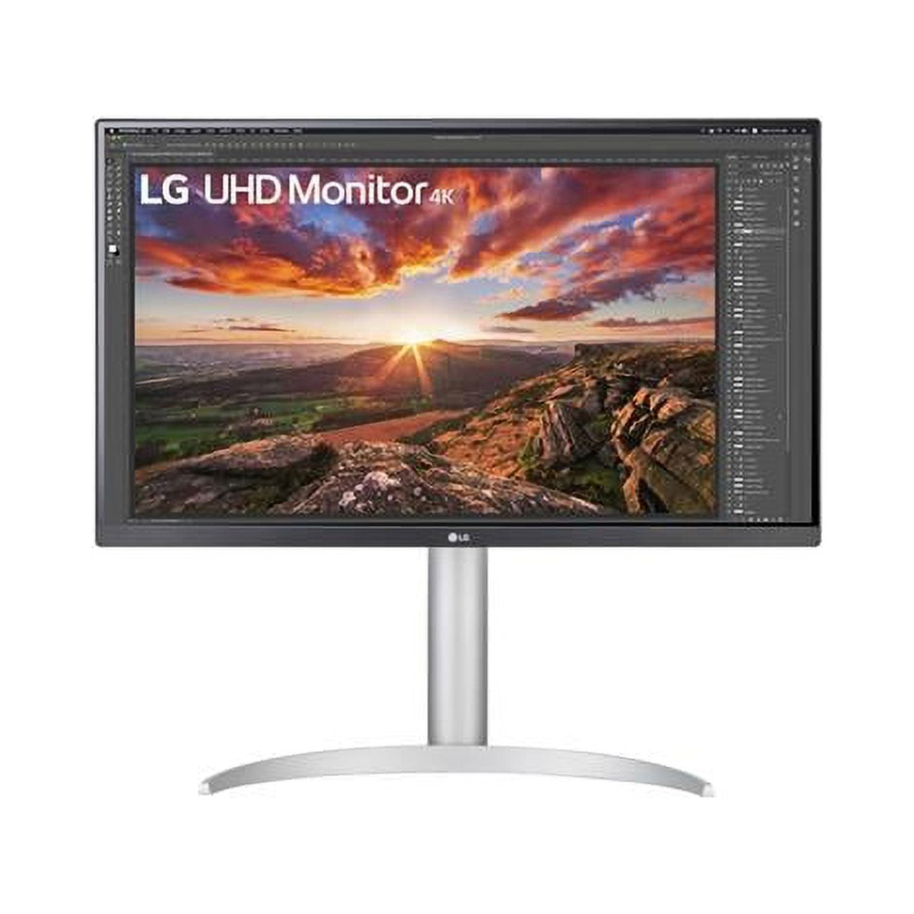 LG 27BP85UN-W 27" Class 4K UHD Gaming LCD Monitor, 16:9, Silver, Black ...