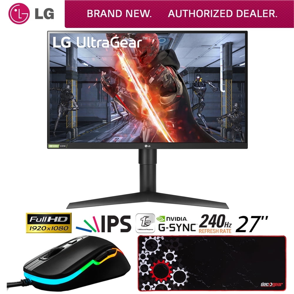LG 27GN750-B 27" UltraGear FHD IPS 1ms 240Hz HDR 10 Gaming Monitor ...