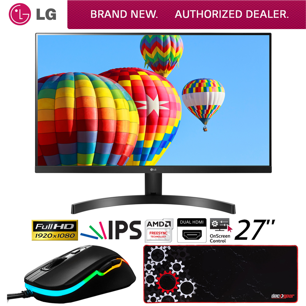 LG 27ML600M-B 27" Full HD 16:9 IPS 3-Side Borderless Radeon FreeSync ...