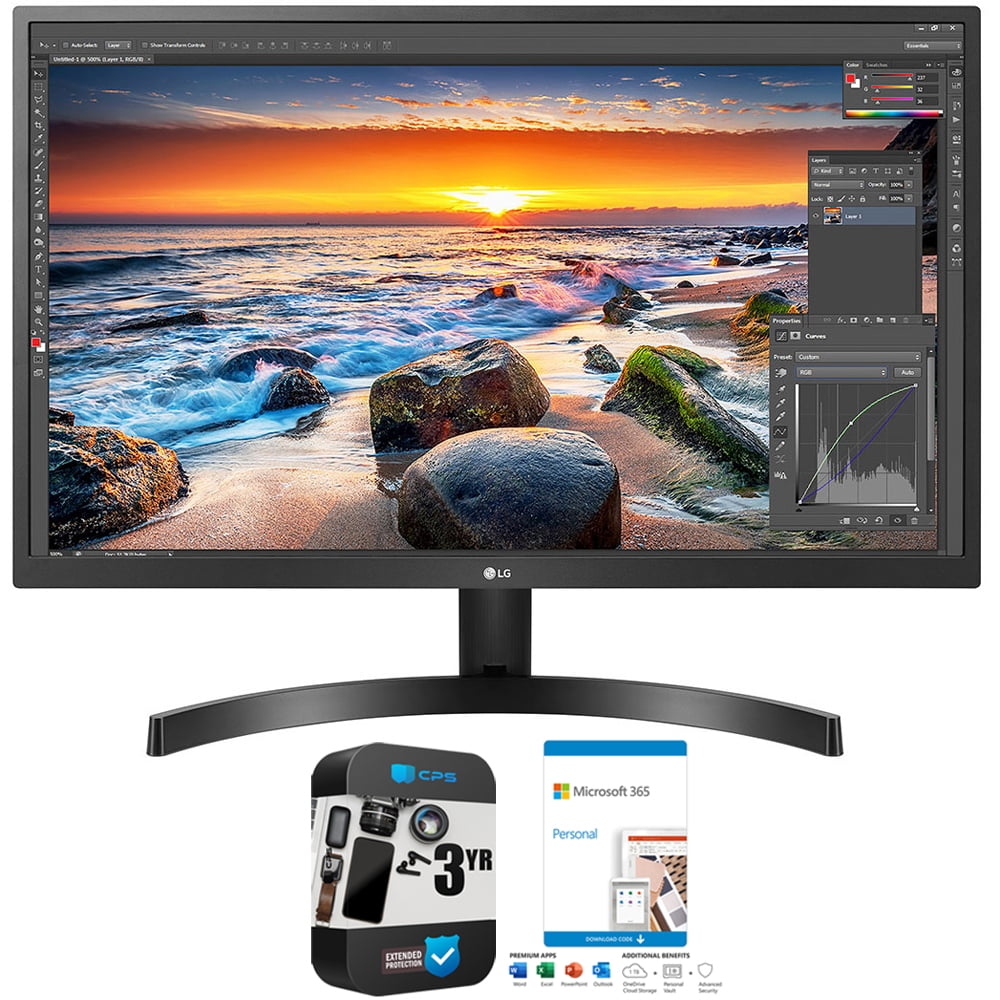 LG 27UK500-B 27 inch 4K UHD (3840x2160) IPS HDR10 Monitor with FreeSync ...