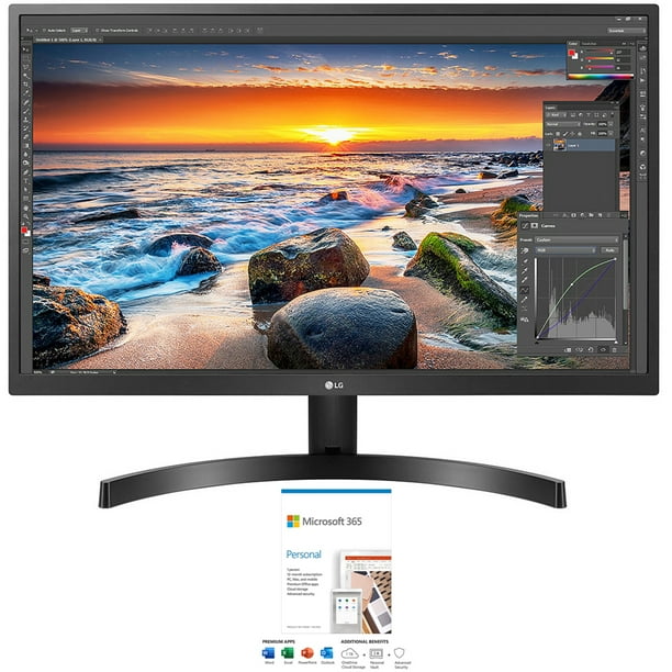 LG 27UK500-B 27 inch 4K UHD 3840x2160 IPS HDR10 Monitor with FreeSync ...