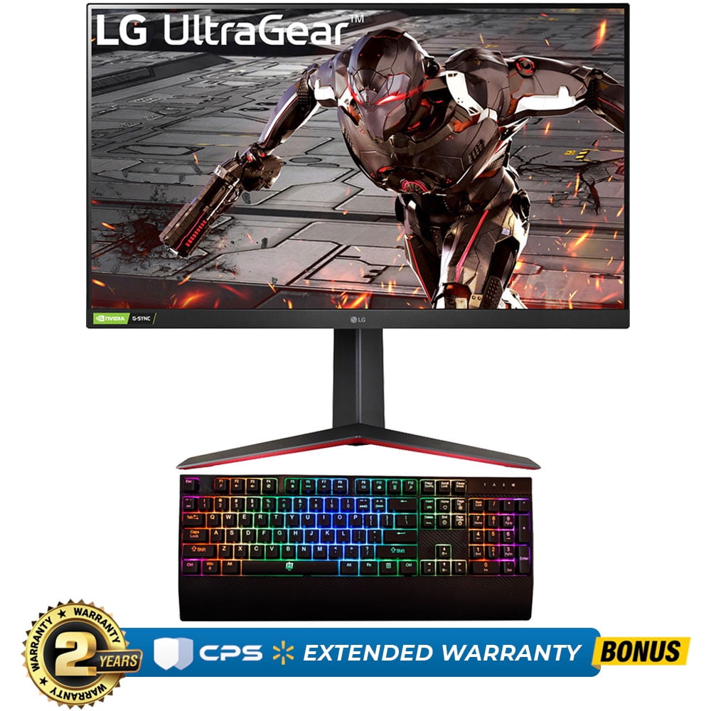 LG 32" 32GN550-B UltraGear FHD 165Hz HDR10 Gaming Monitor with G-SYNC Bundle with BONUS Deco ...