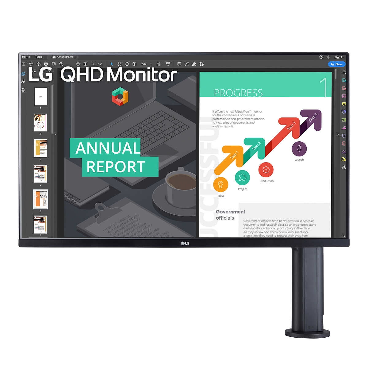LG 32″ Class Ergo QHD IPS Monitor with ErgoStand USB Type-C - Walmart.com