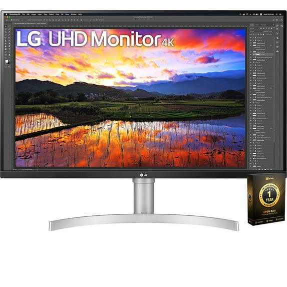 Open Box LG 32UN650-W 32" UHD 3840x2160 IPS Ultrafine Monitor with AMD ...