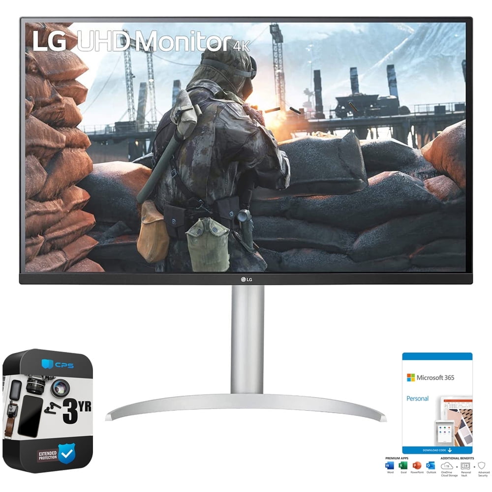 LG 32UP550N-W 32 inch UHD HDR Monitor with USB Type-C Bundle with ...