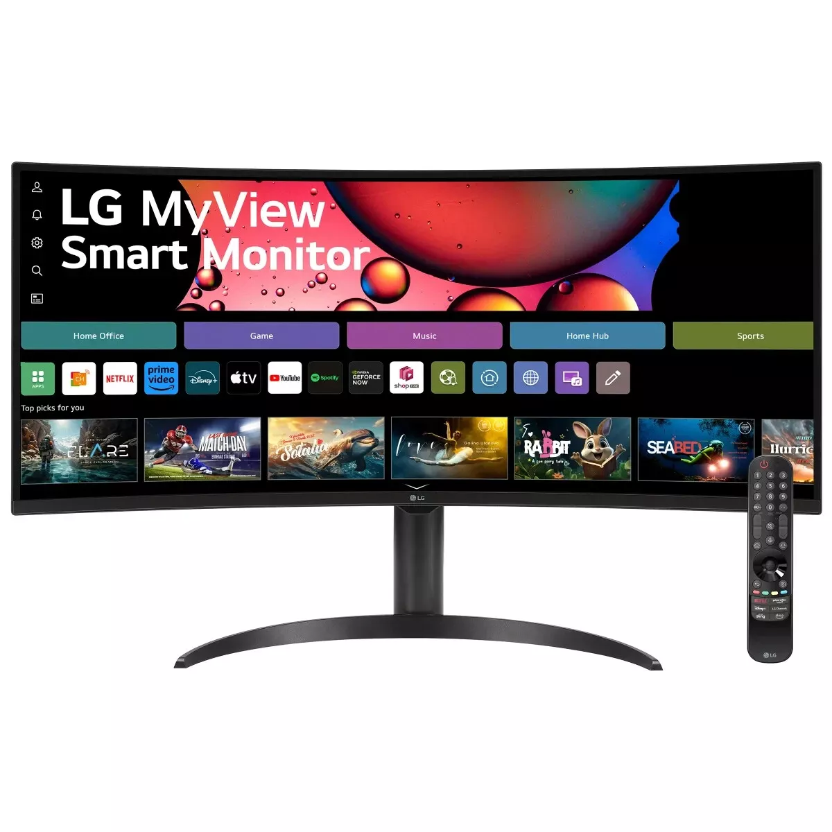 LG 34" Class Curved WQHD IPS MyView Smart Monitor - Walmart.com
