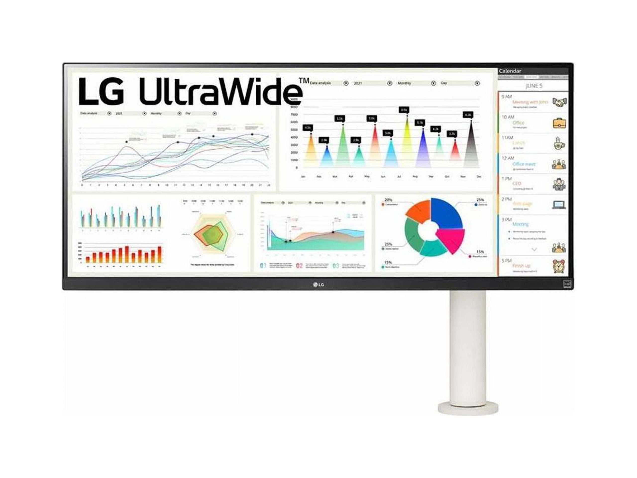 LG 34BQ680-W 34" Class UW-UXGA LCD Monitor, 21:9, Textured Black ...