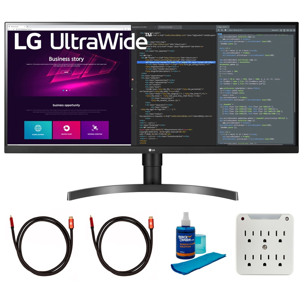 LG 34WN750-B 34 inch UltraWide QHD 3440x1440 21:9 IPS HDR10 Monitor ...